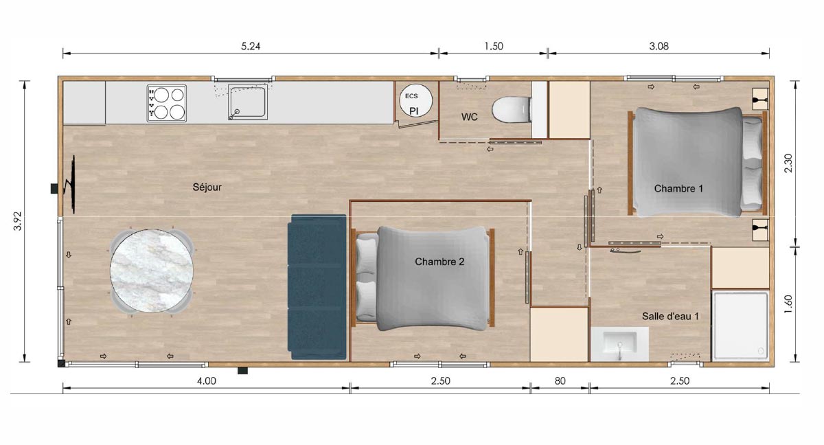 Notre gamme de mobil-homes Hôrizon - Melkôm